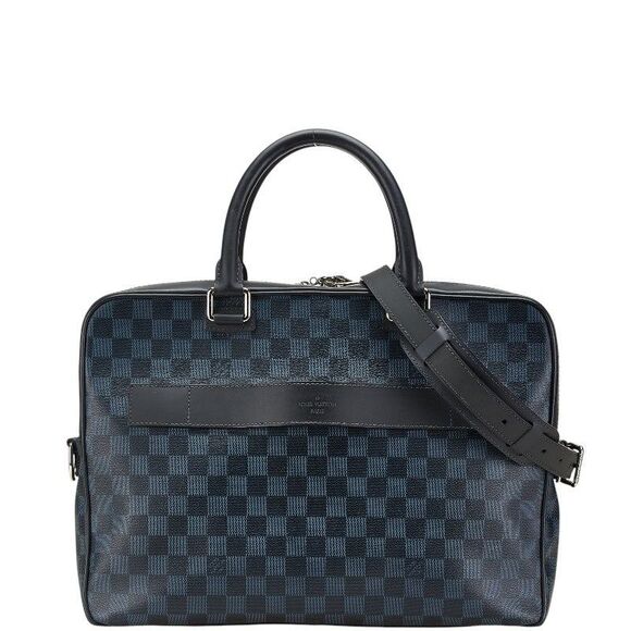 Louis Vuitton | Bags | Pre Loved Louis Vuitton Men Blue Blue Briefcases ...